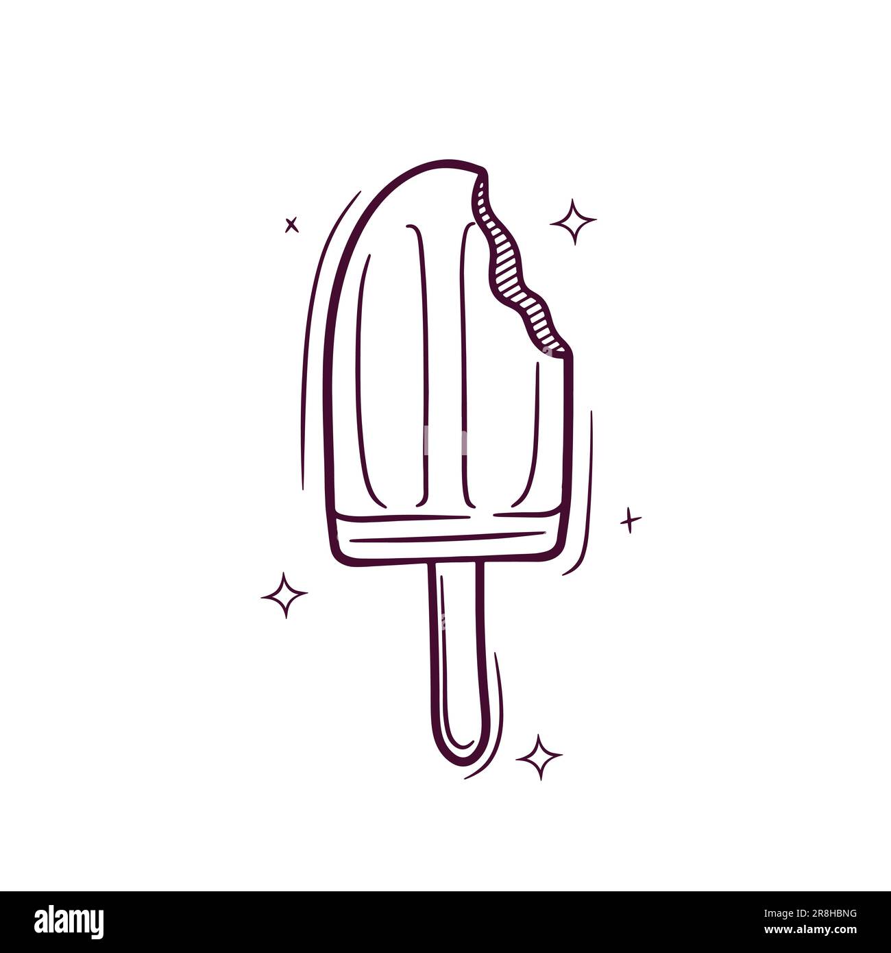 Handgezeichnetes Eis Am Stiel. Doodle Vector Sketch-Illustration Stock ... Handgezeichnetes Eis Am Stiel. Doodle Vector Sketch-Illustration Stock ...