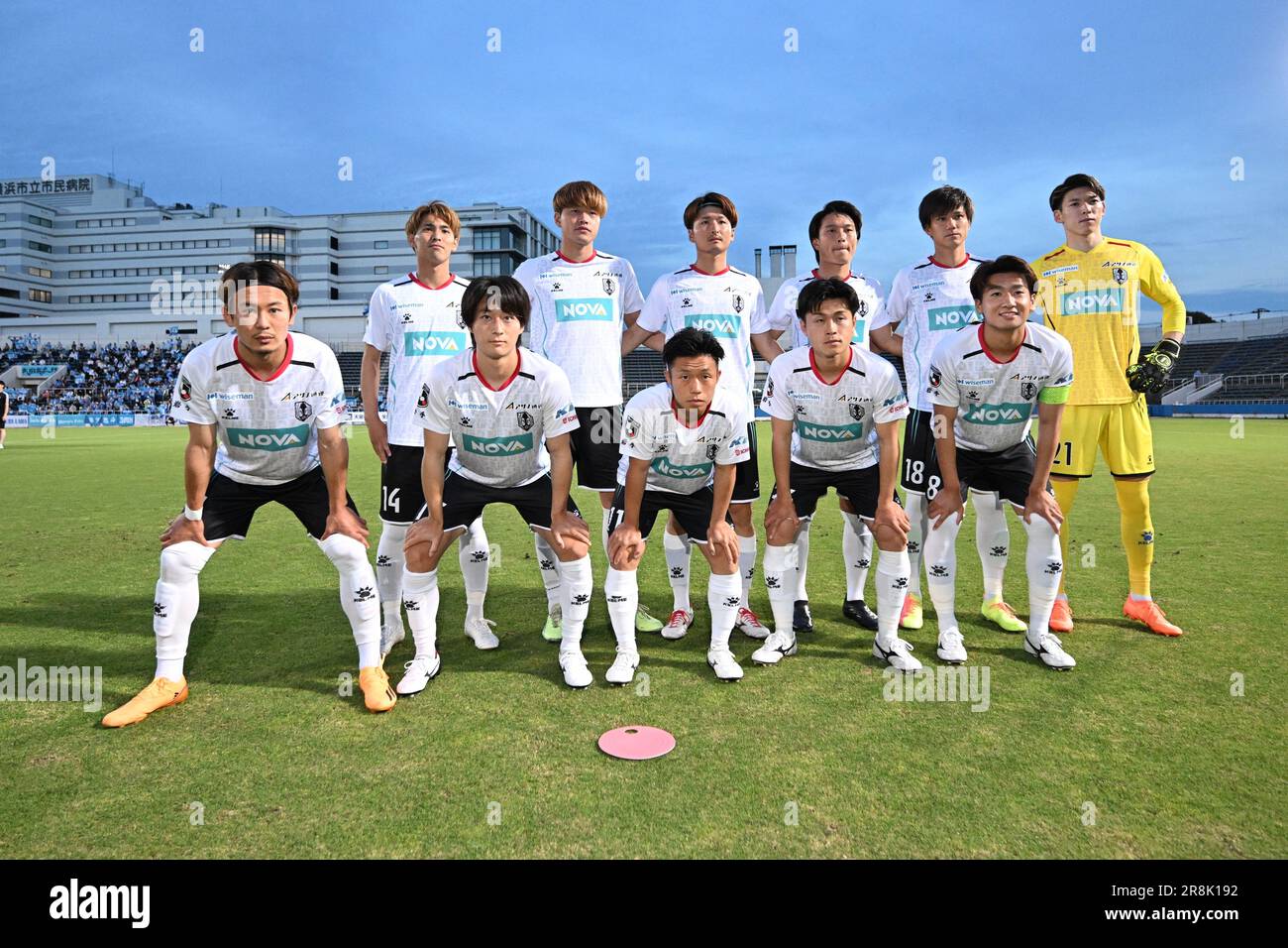 NHK Spring Mitsuzawa Fußballstadion, Kanagawa, Japan. 21. Juni 2023. Iwate Grulla Morioka Team ...