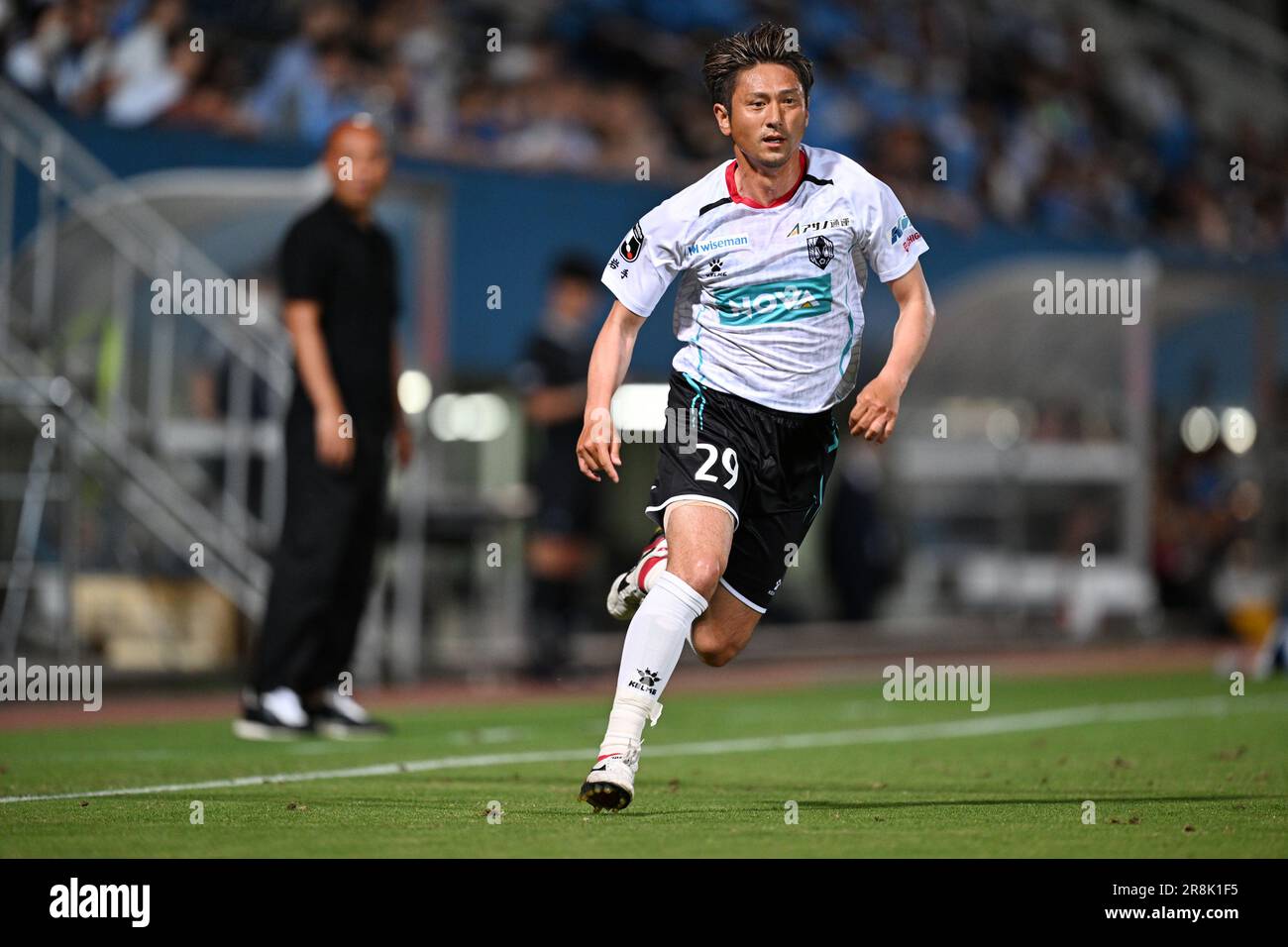 NHK Spring Mitsuzawa Fußballstadion, Kanagawa, Japan. 21. Juni 2023. Koki Mizuno (Grulla), 21 ...