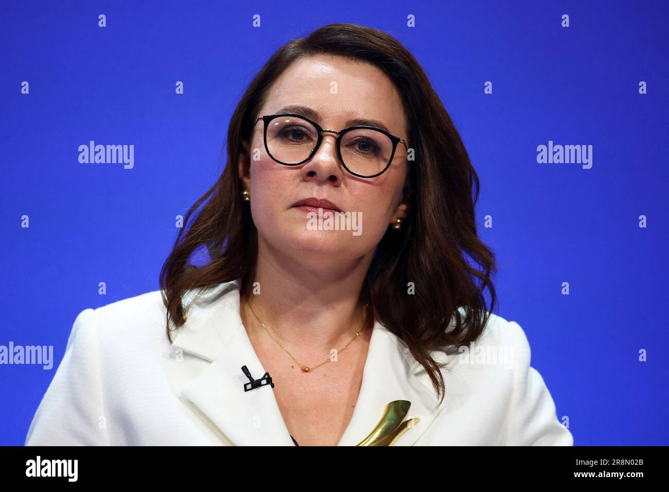 Yuliya Svyrydenko, First Deputy Prime Minister of Ukraine, speaks on ...