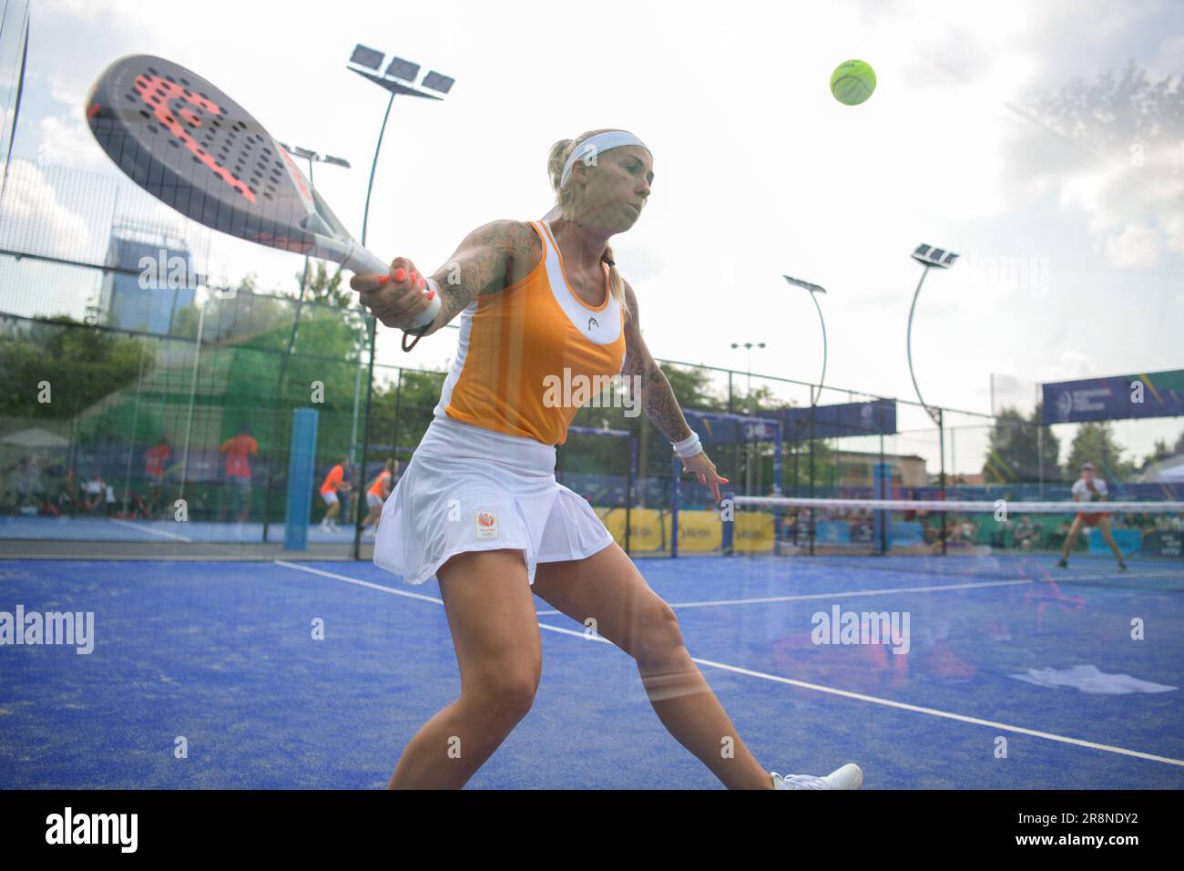 KRAKAU, POLEN - JUNI 22: Steffie Weterings aus den Niederlanden tritt ...