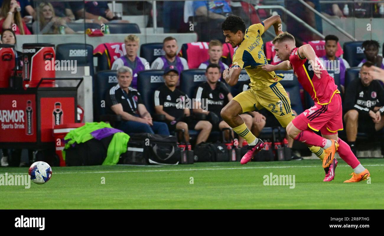 St. Louis, USA. 21. Juni 2023. Real Salt Lake Forward Bertin Jacquesson ...