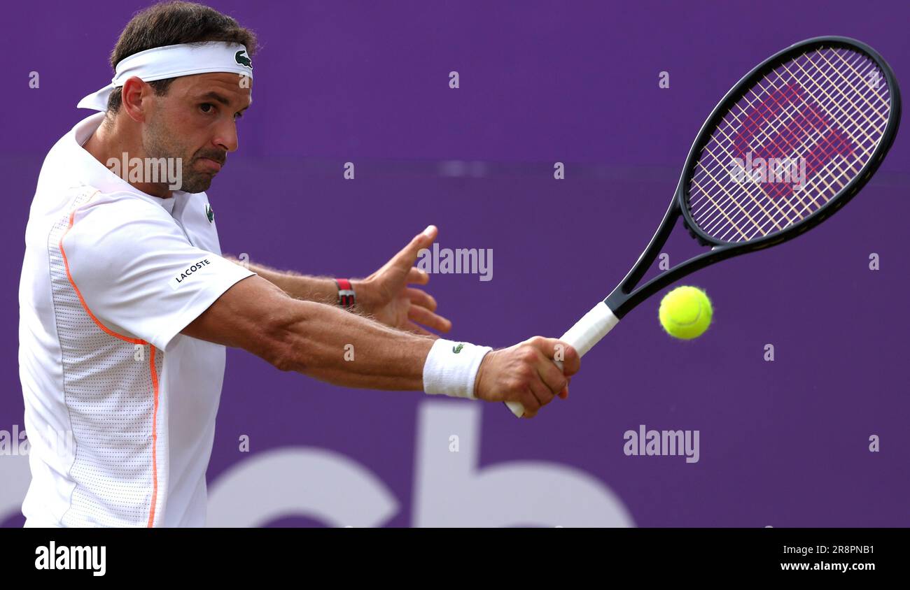 Bulgariens Grigor Dimitrov in Aktion gegen Francisco Cerundolo aus ...