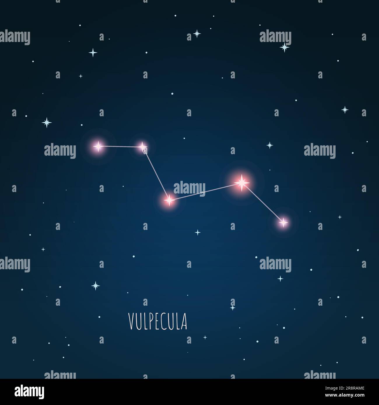 Vulpecula sternbild Stock-Vektorgrafiken kaufen - Alamy