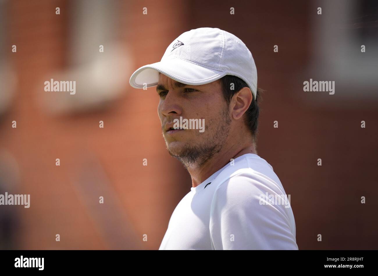 Miomir Kecmanovic (SRB) während seines Spiels in der Runde 32 mit ...