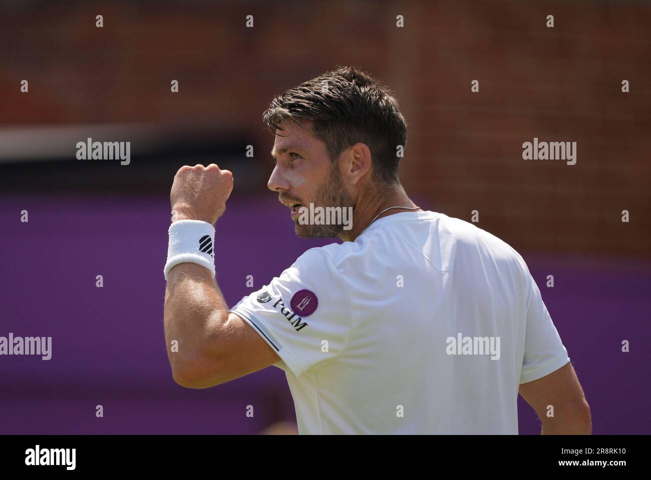 Cameron Norrie (GBR) in seinem Spiel gegen Miomir Kecmanovic (SRB) am ...