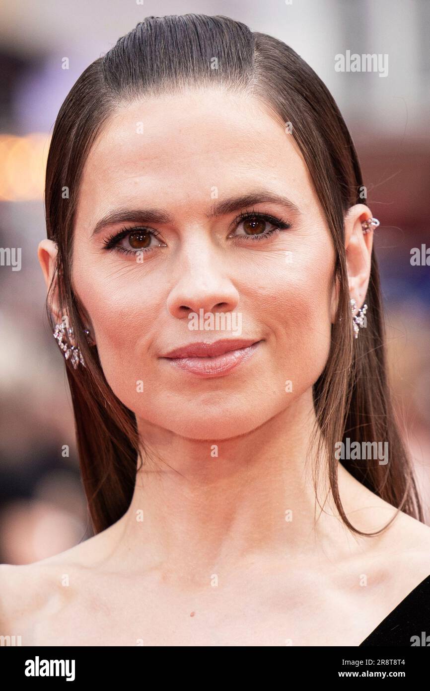 Hayley Atwell poses for photographers upon arrival at the premiere of ...