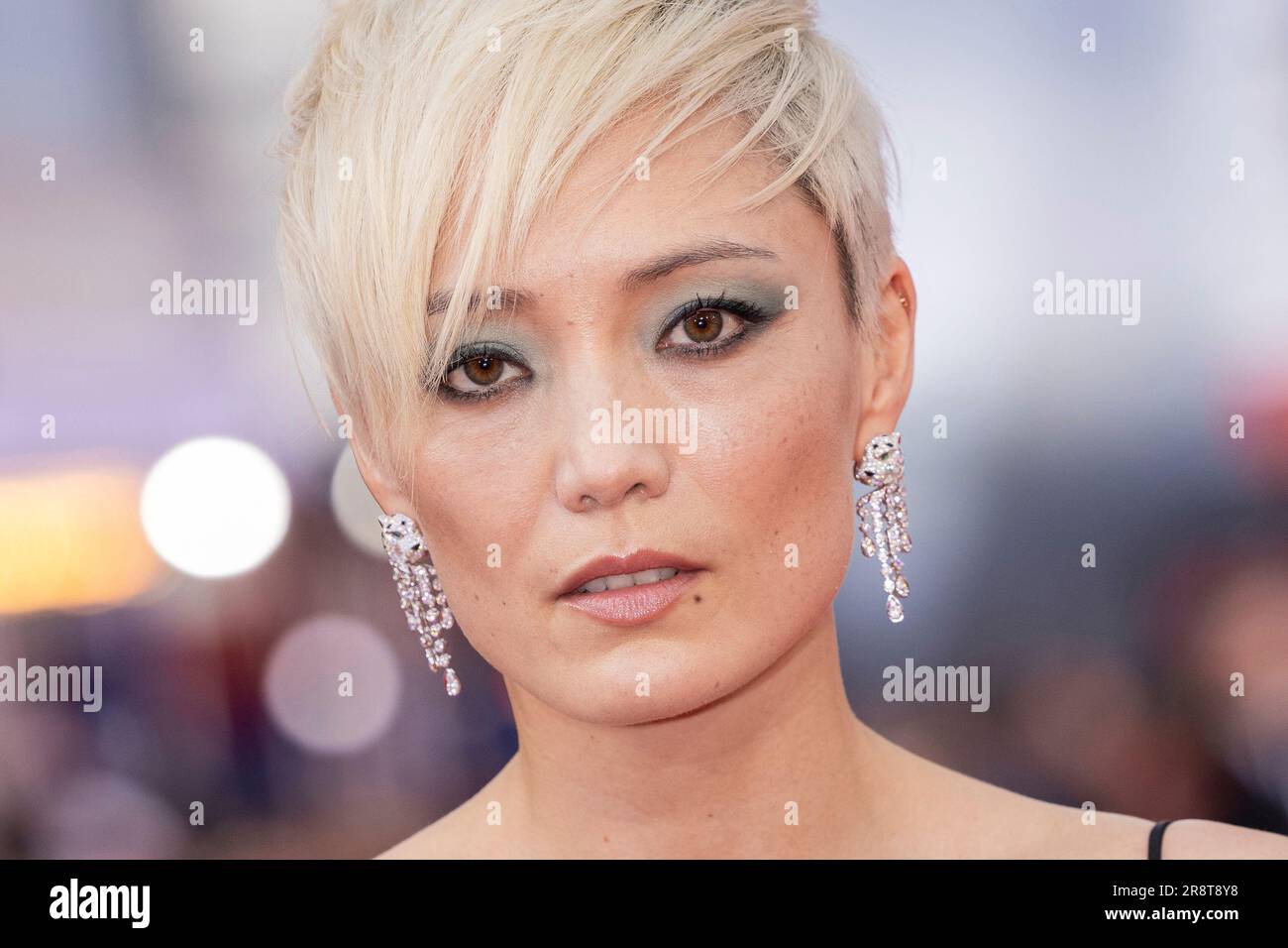 Pom Klementieff poses for photographers upon arrival at the premiere of ...