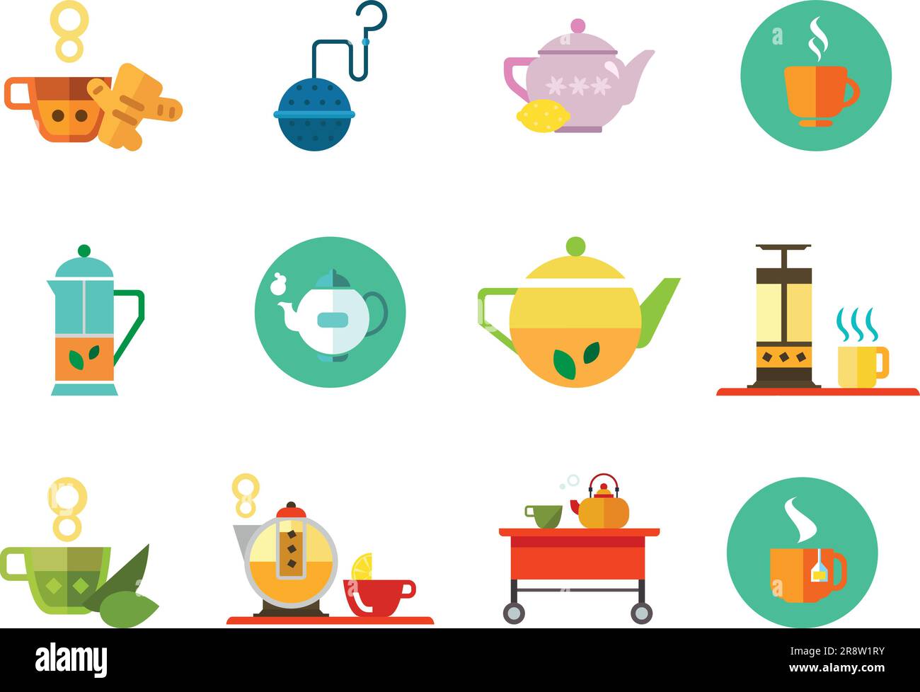 Tea trolley Stock-Vektorgrafiken kaufen - Alamy