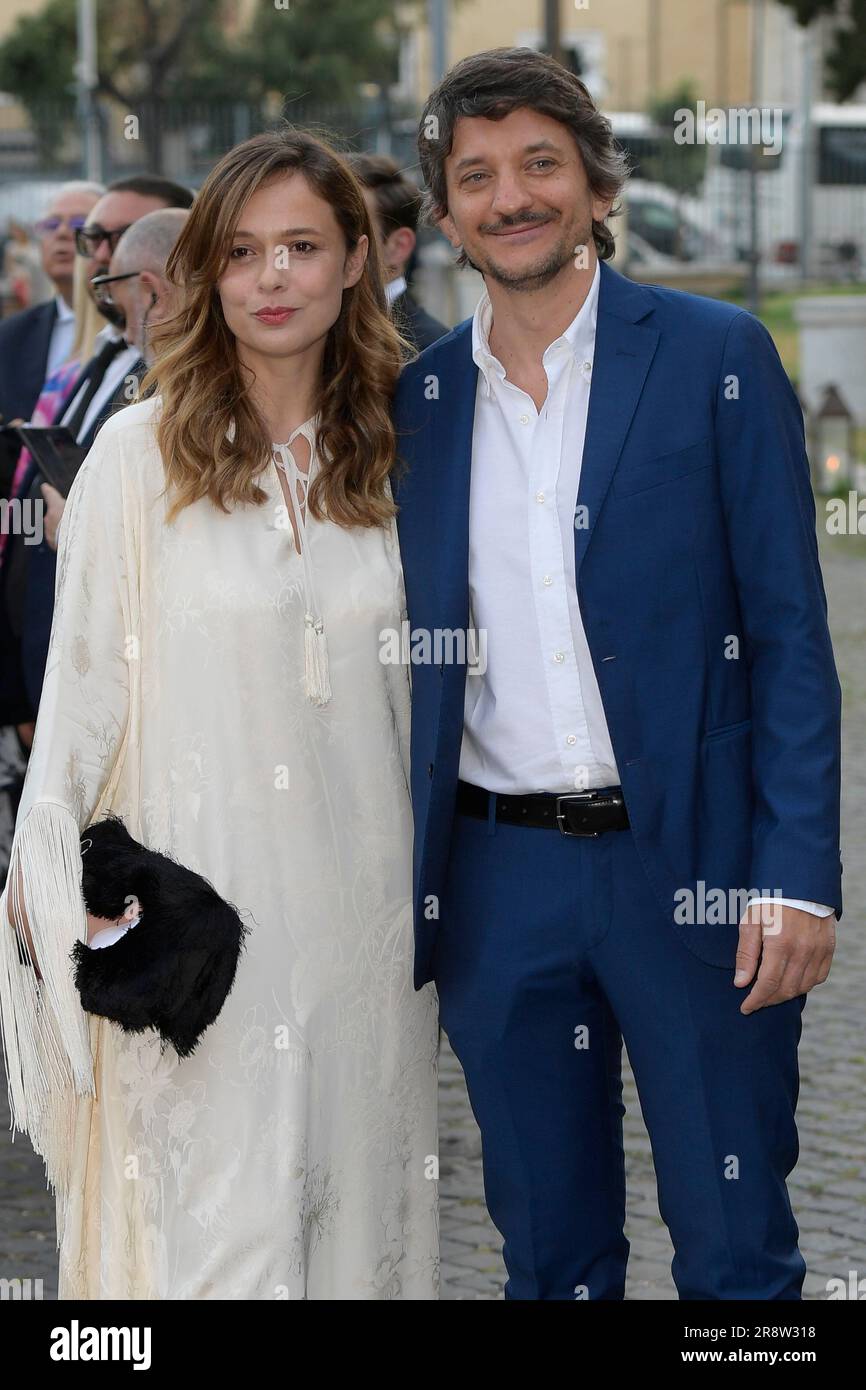 Rom, Italien. 22. Juni 2023. Tommaso Labate (l) und Valeria Bilello (r ...