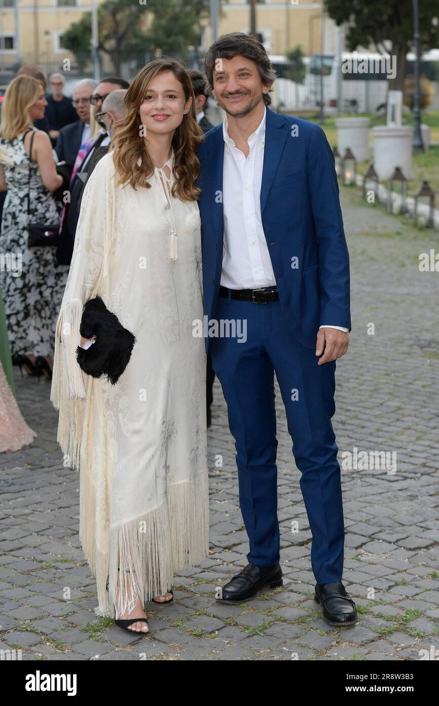 Rom, Italien. 22. Juni 2023. Tommaso Labate (l) und Valeria Bilello (r ...