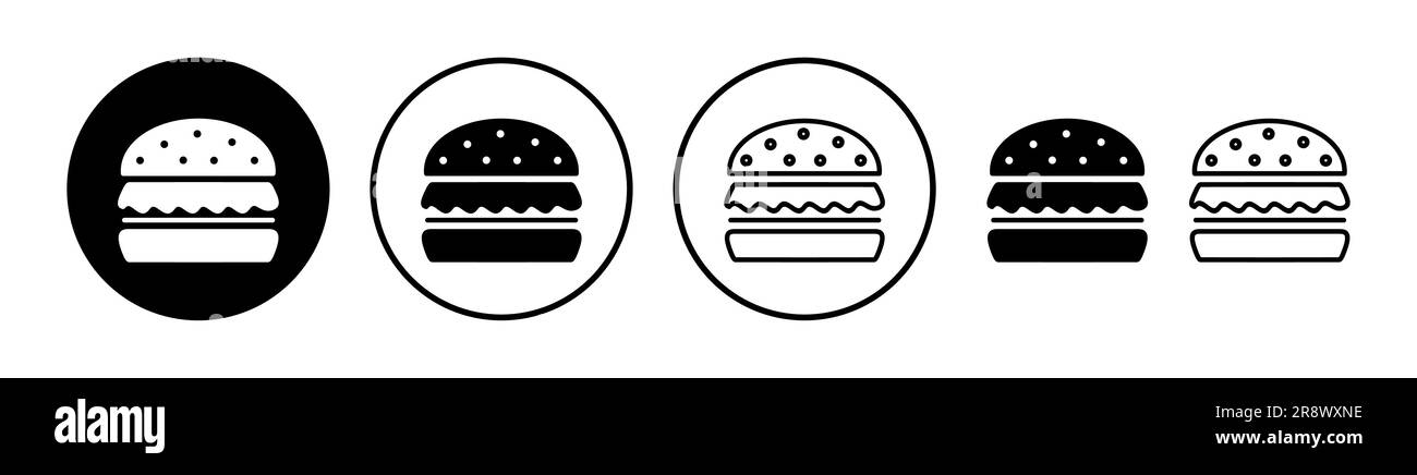 Vektor des Burger-Symbols. hamburger Logo-Symbol. Fast-Food-Symbol ...