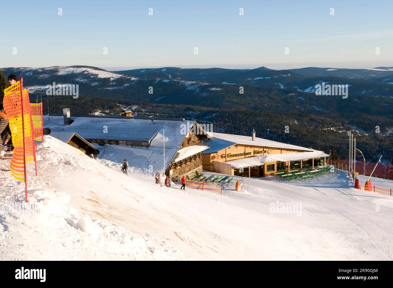 Restaurant 'Eisensteiner Huette', Hut, Grosser Arber, Bayerischer Wald ...