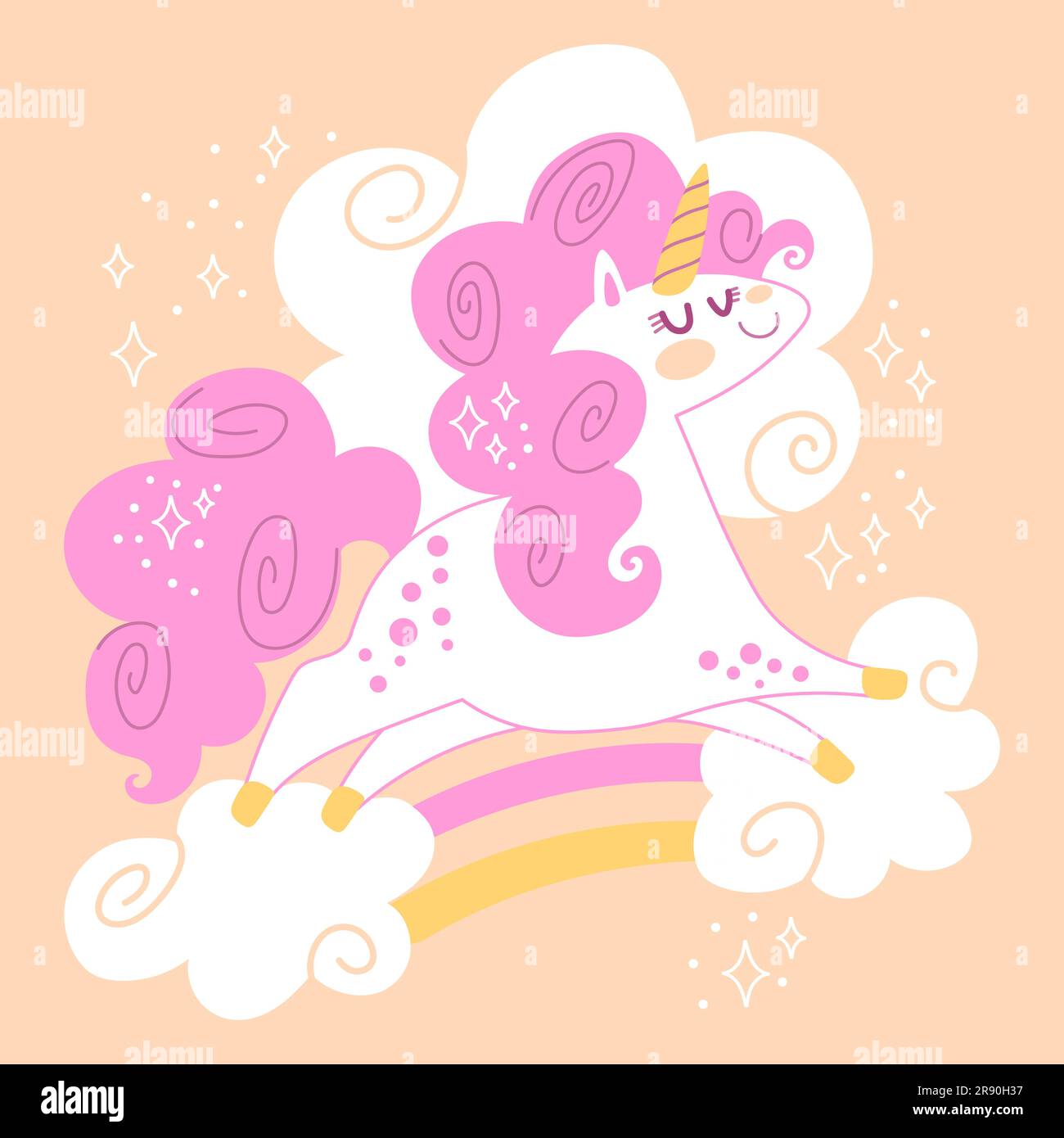 Süße einhorn cartoon -Fotos und -Bildmaterial in hoher Auflösung – Alamy