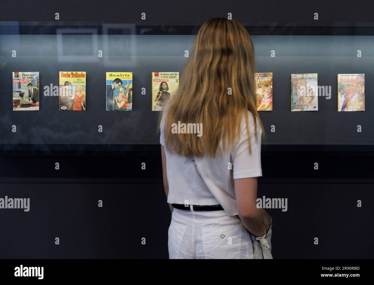 A girl visits the exhibition 'Elogio de lo Cursi' at CentroCentro, on ...