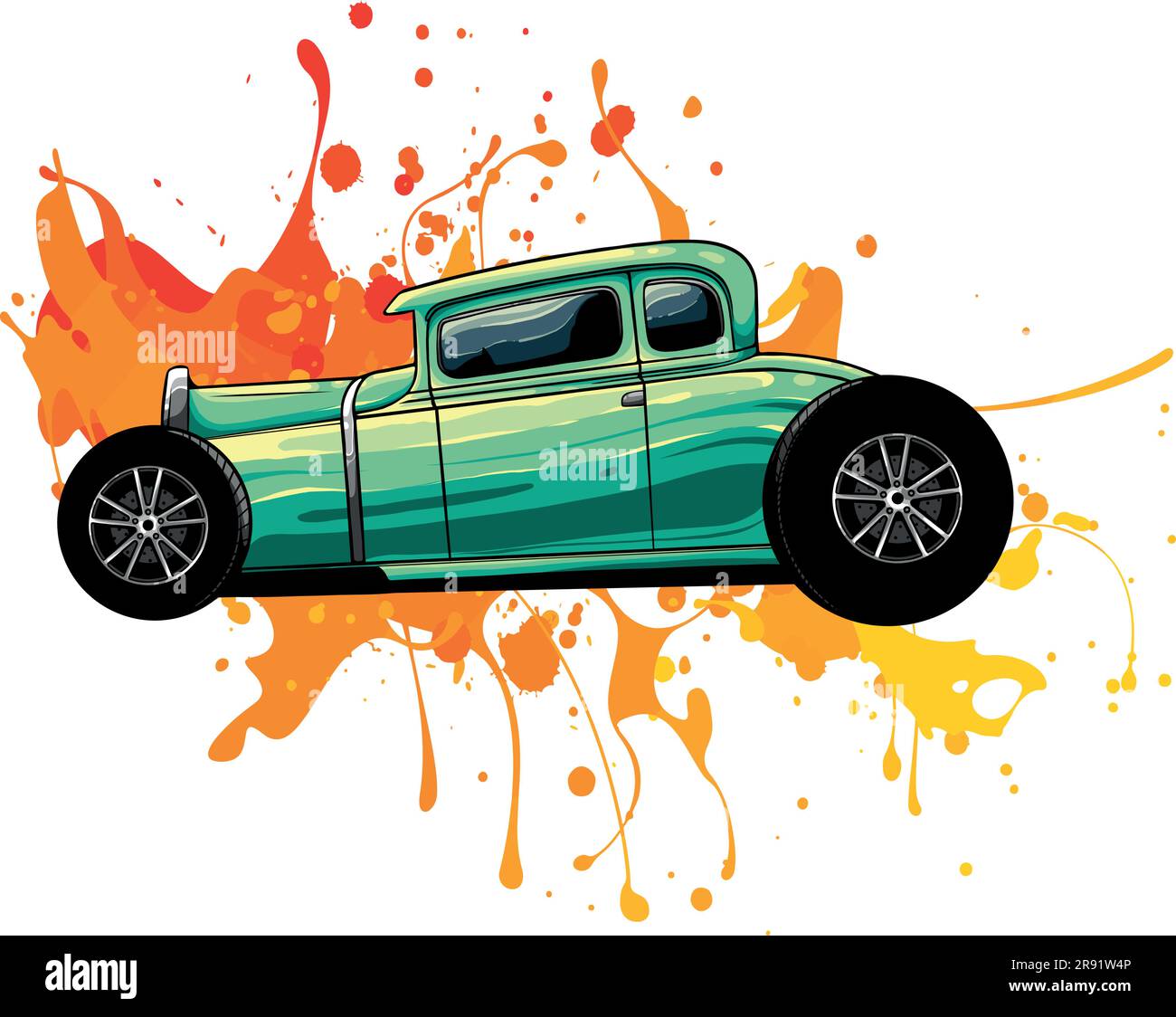 Hot rod custom car show Stock-Vektorgrafiken kaufen - Alamy