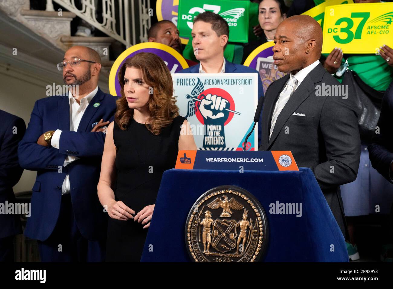 IMAGE DISTRIBUTED FOR POWER TO THE PATIENTS - New York City Mayor Eric ...