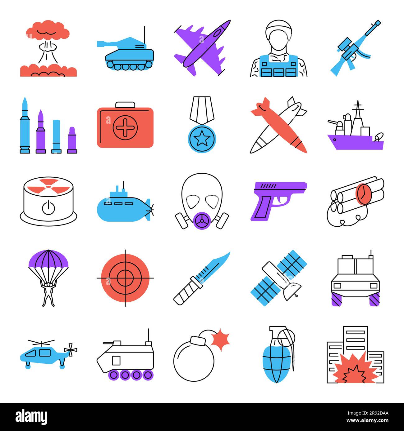 Waffen und truppentransport Stock-Vektorgrafiken kaufen - Alamy