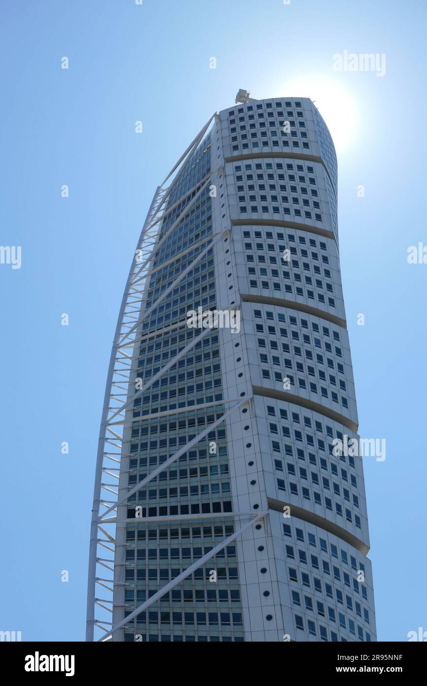 Malmö, Stadtentwicklungsgebiet Västra Hamnen, Turn Tower von Santiago ...