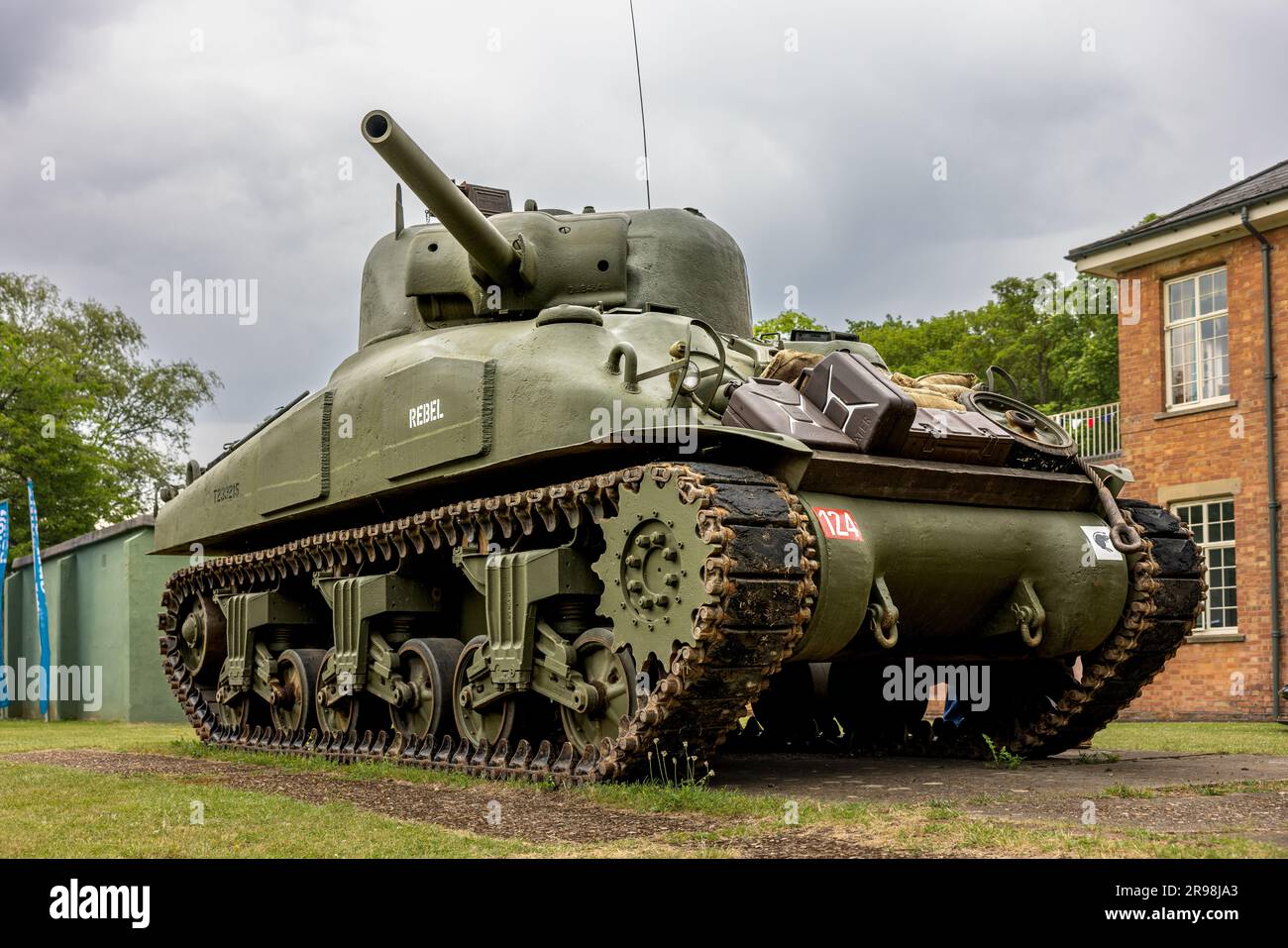 1943 M4A1 Sherman-Tank am Bicester Flywheel, der am 17. Juni 2023 im ...