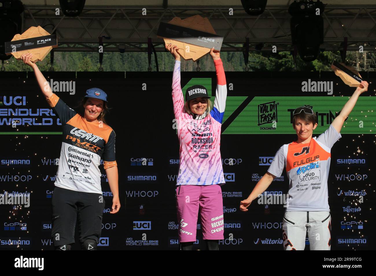 Canazei, Trentino Südtirol, Italien. 25. Juni 2023. 2023 UCI Enduro ...