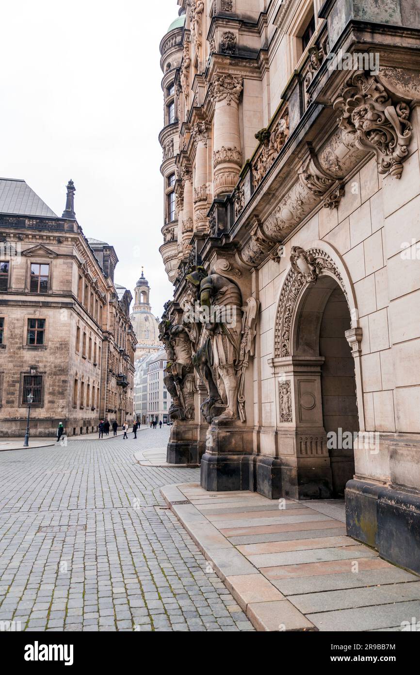 Das alte George Gate oder Georgentor in der Altstadt, die Dresdner ...
