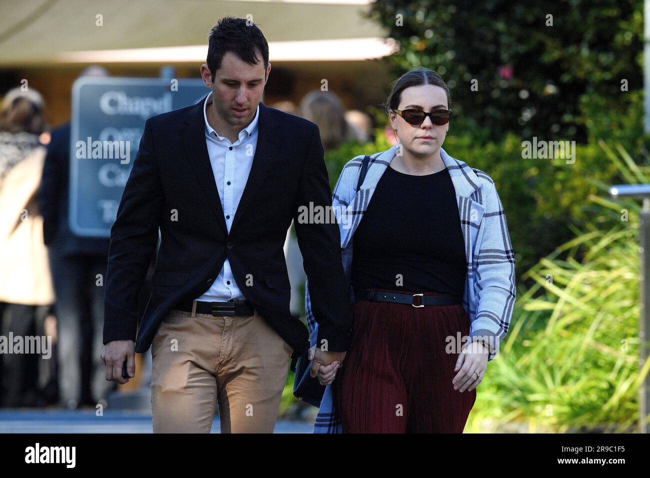 Shoalhaven, Australien. 26. Juni 2023. Mitchell Gaffney (links) und ...