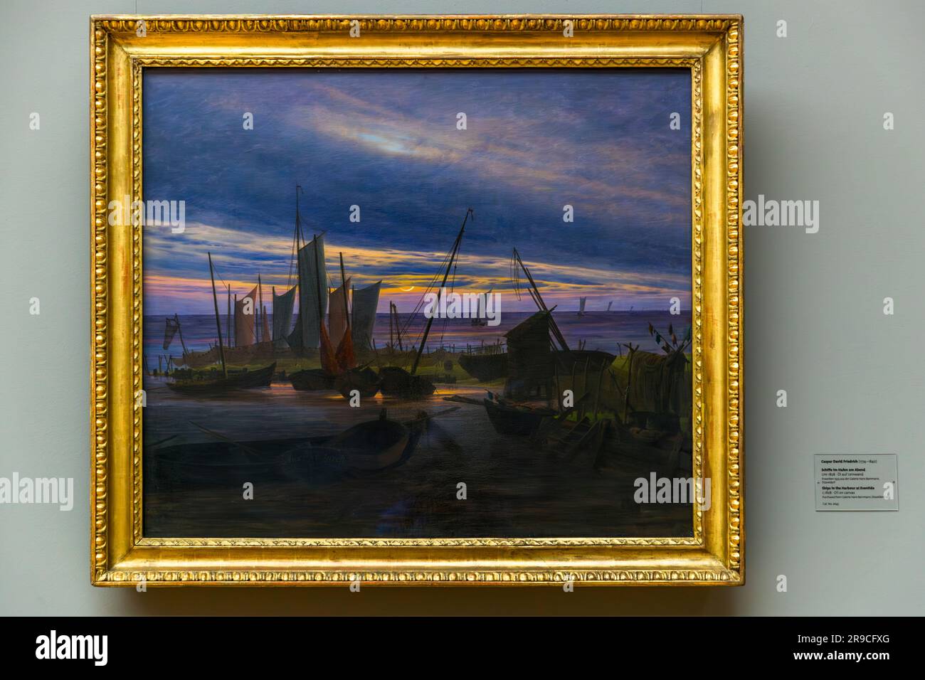 Caspar david friedrich the evening -Fotos und -Bildmaterial in hoher ...