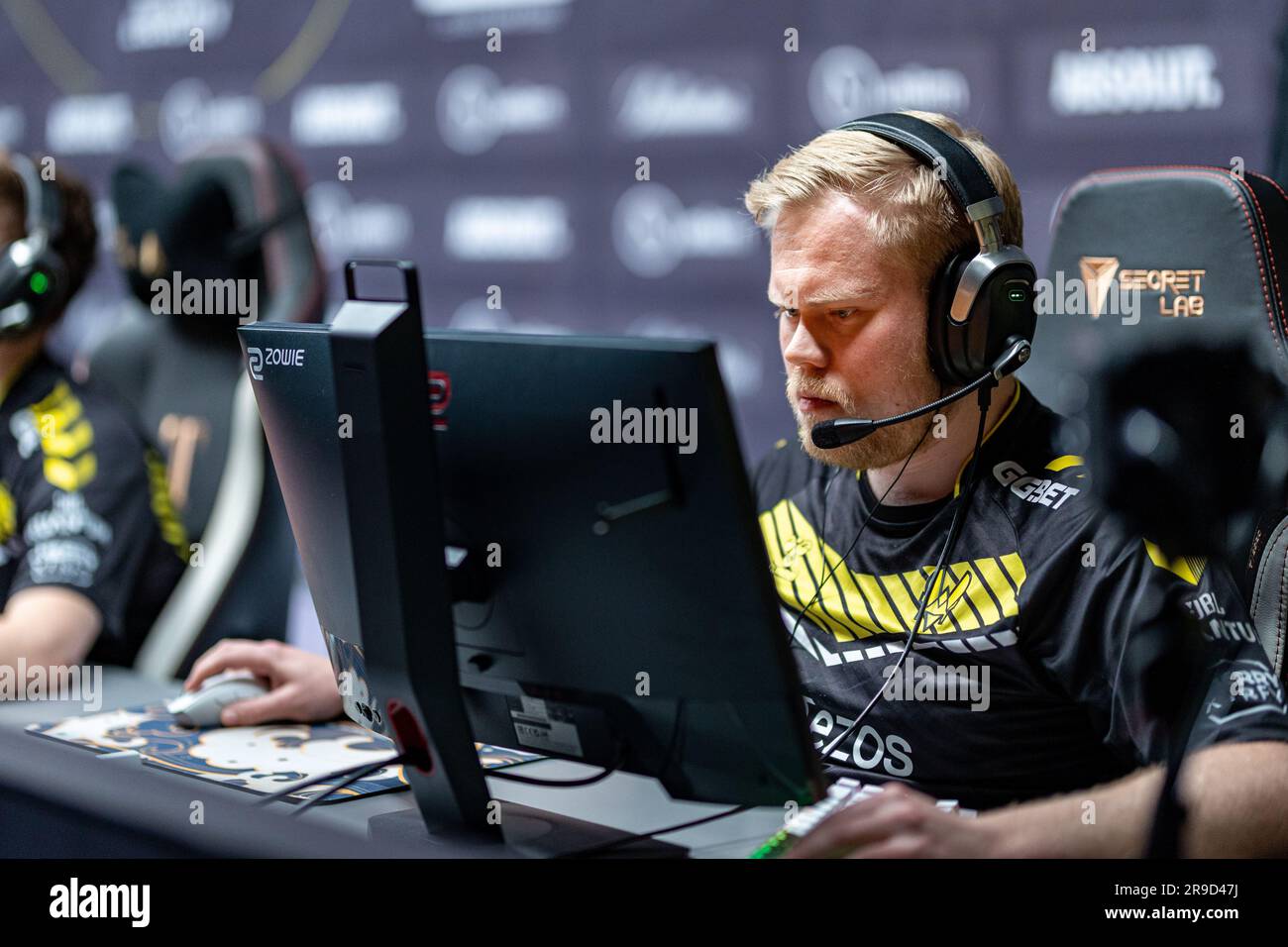 Die Spieler aus dem eportierten Team Vitality, im BLAST Studio. In Dänemark, um sich einen Platz ...