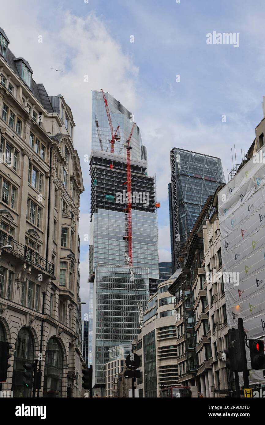 22 Bishopsgate und 8 Bishopsgate im Bau aus Sicht der Gracechurch ...