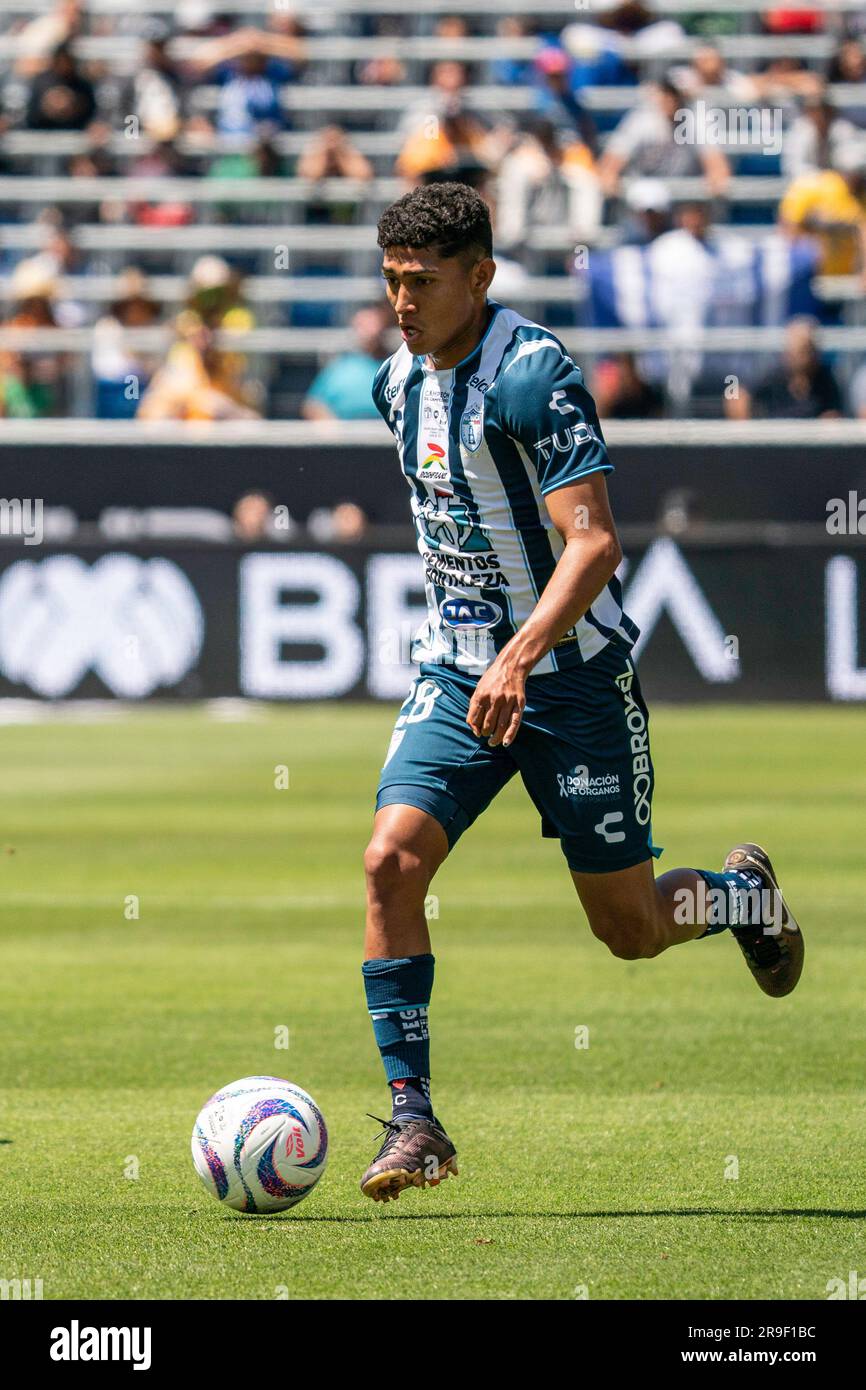 Pachuca Verteidiger Jesús Hernández (28) während eines Spiels der ...