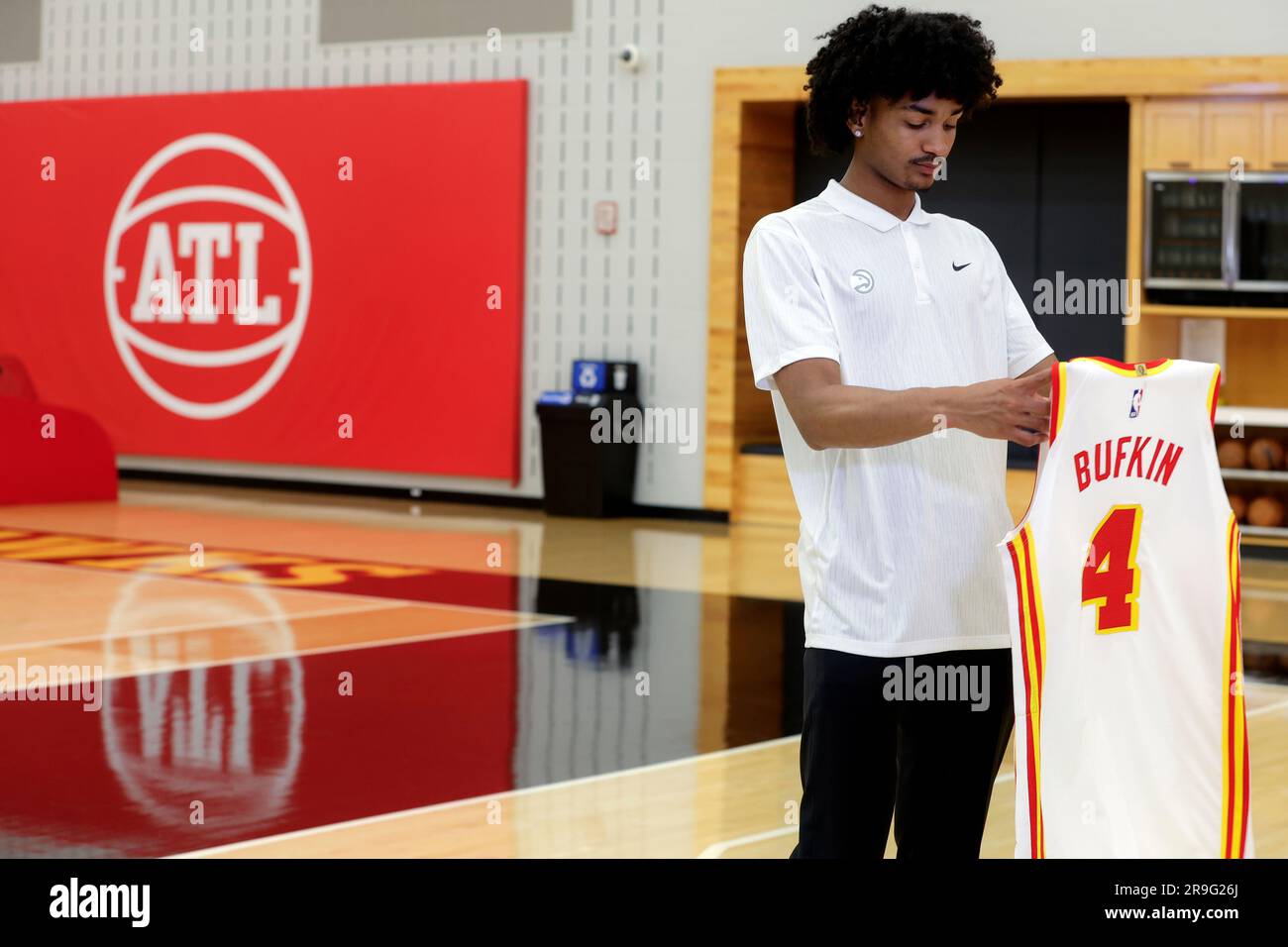 Kobe Bufkin, the 15th overall pick of 2023 NBA draft, looks at his ...