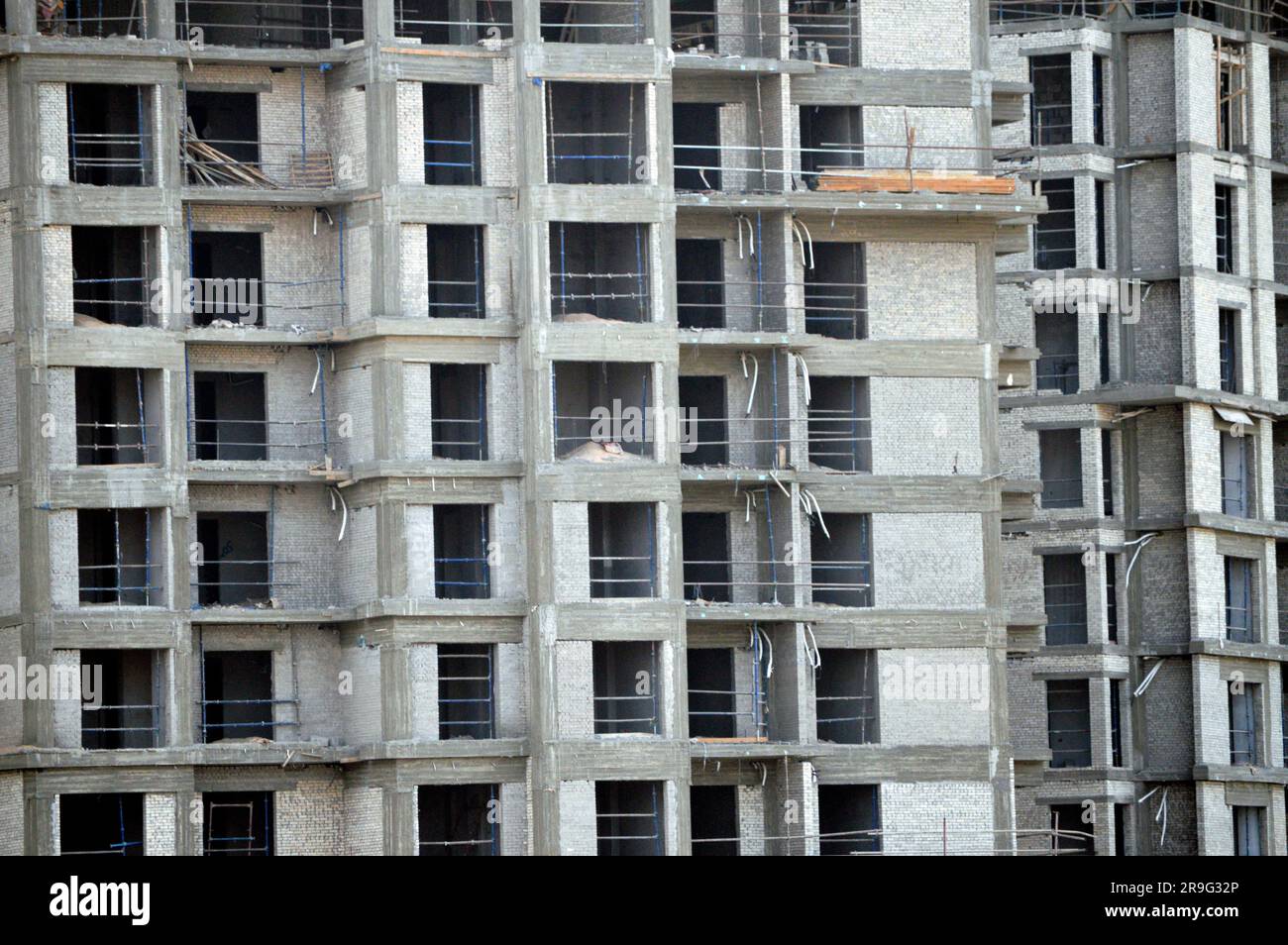 Gizeh, Ägypten, Juni 16 2023: A Construction site of New High Rise in ...