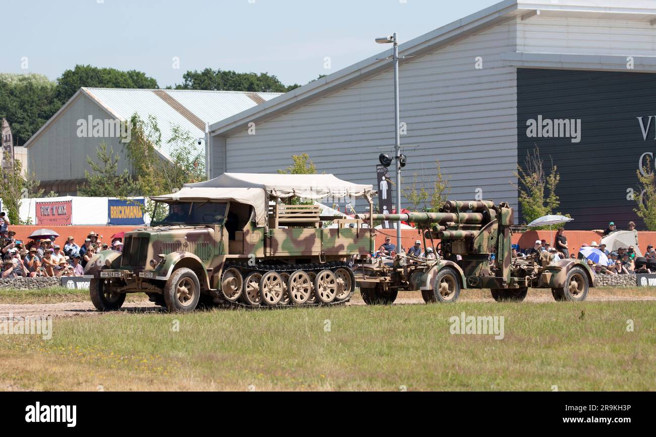 German Army Sd.Kfz. 7 8 tonne Prime Mover Half-track artillery tractor ...