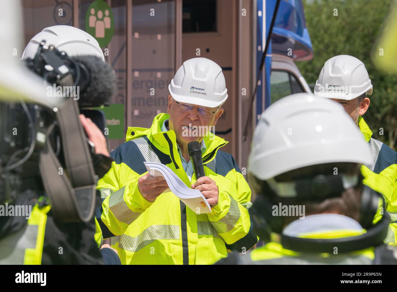 Dollern, Deutschland. 28. Juni 2023. Stehpan weil (SDP ...