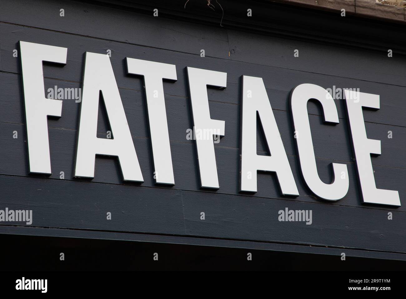 Fatface logo -Fotos und -Bildmaterial in hoher Auflösung – Alamy