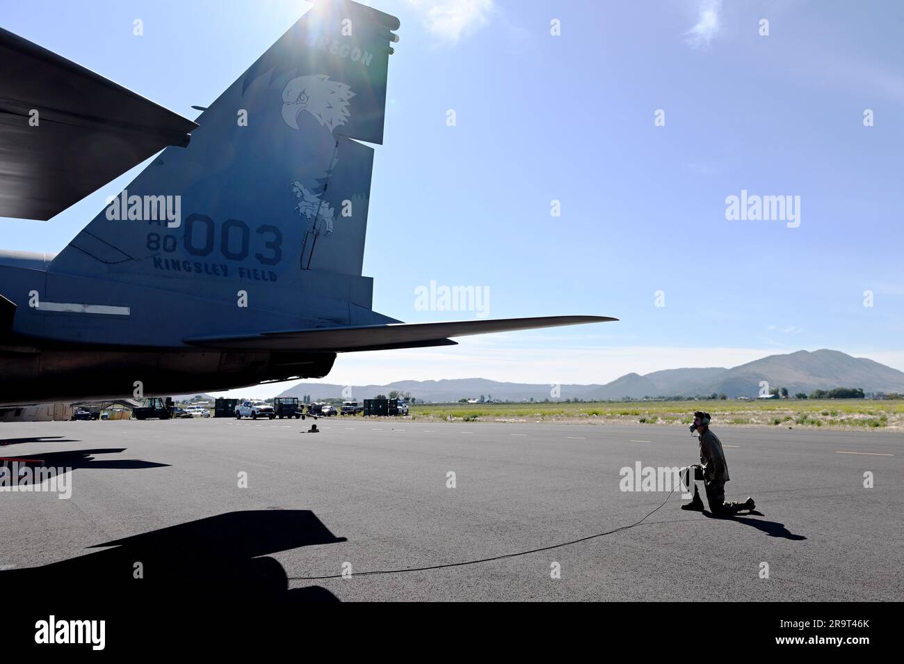 USA Air Force Airman First Class Carson Heckman, 173. Fighter Wing F ...