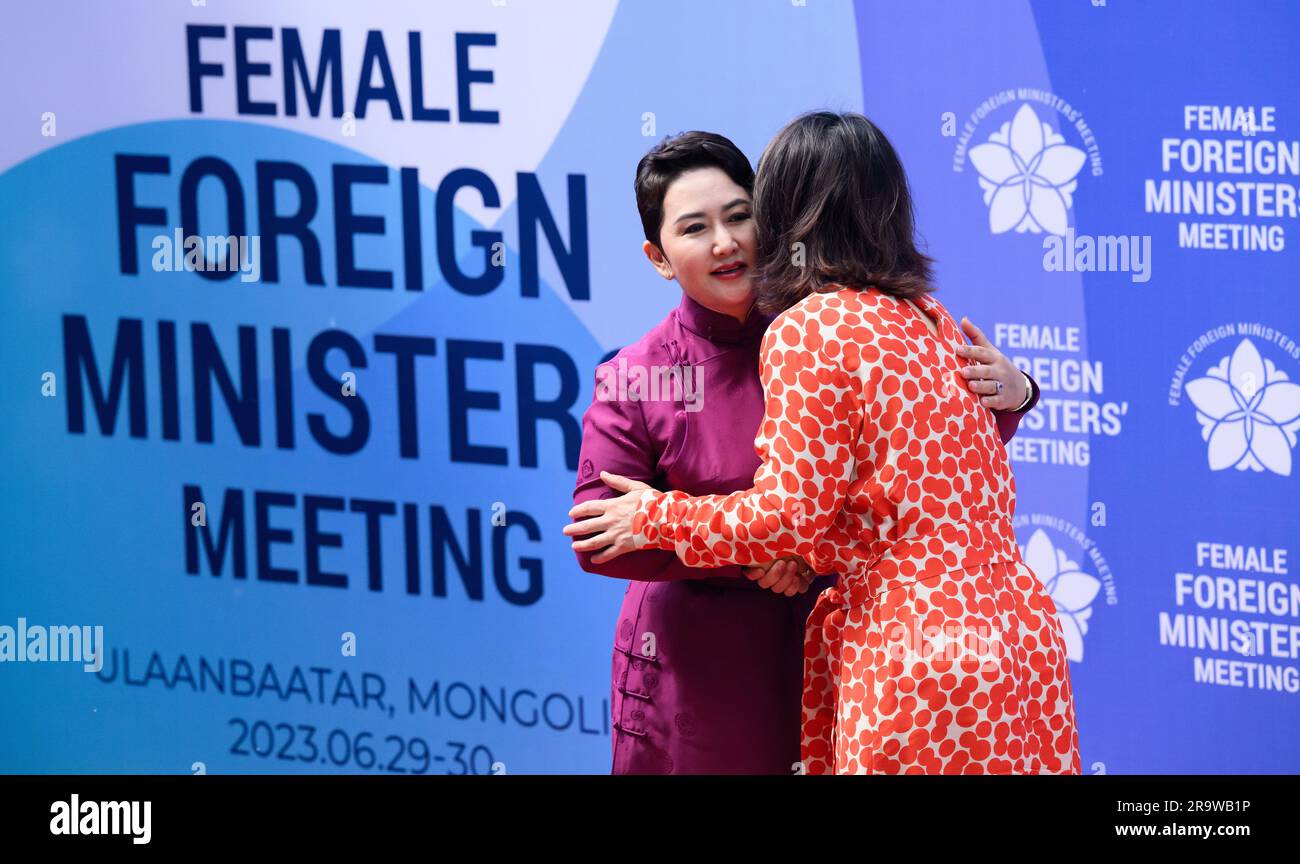 Ulan Bator, Mongolei. 29. Juni 2023. Die Außenministerin Annalena Baerbock (Bündnis 90/die ...