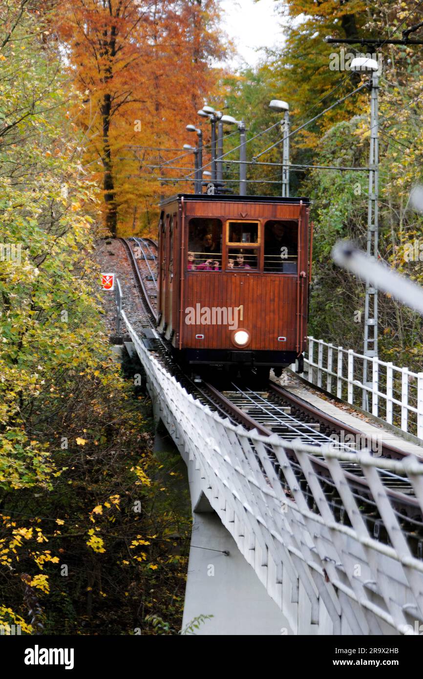 Historische Standseilbahn, Seilbahn der SSB Stuttgarter Strassenbahn AG ...