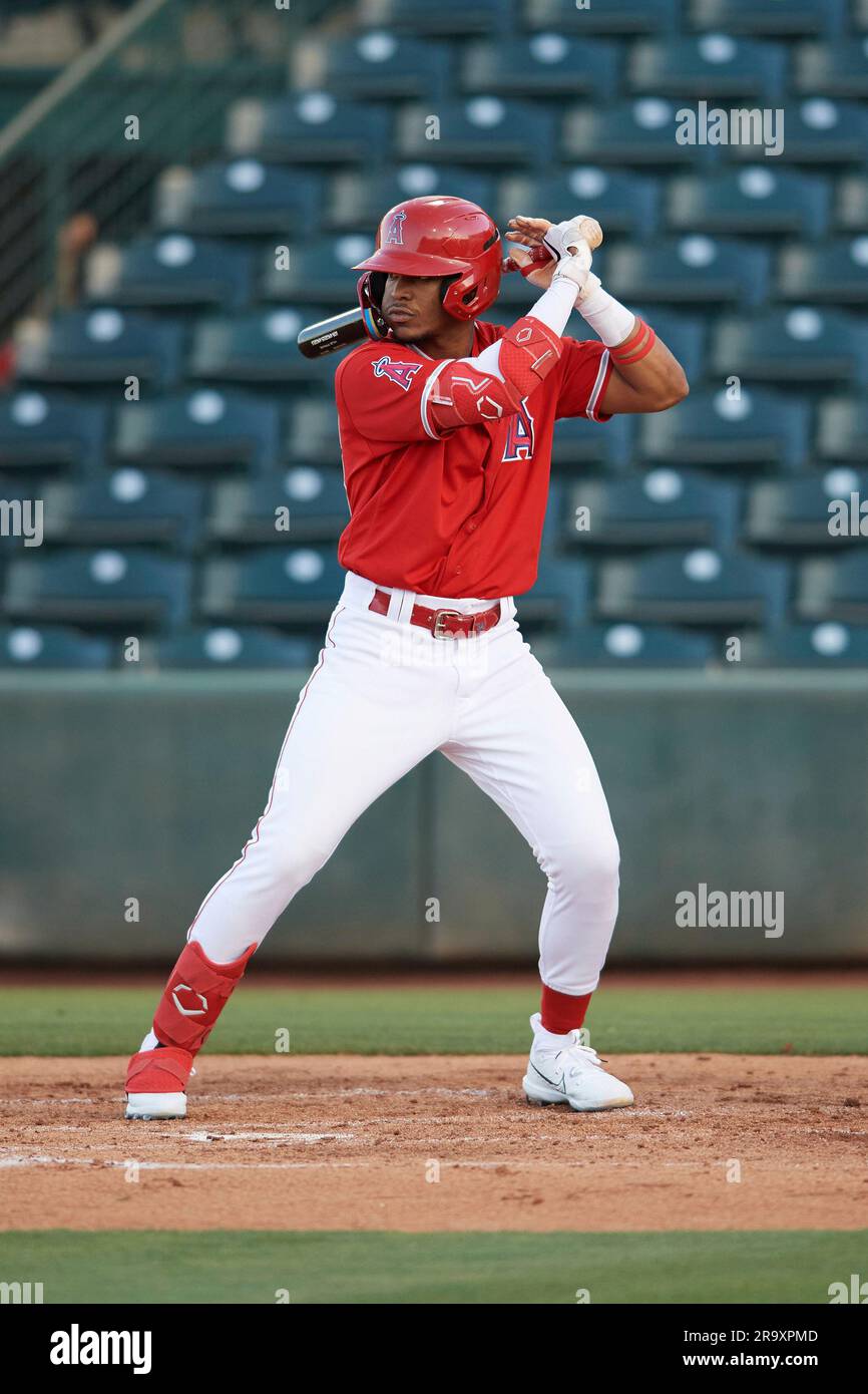 Anthony Scull (25) of the ACL Angels during an Arizona Complex League ...