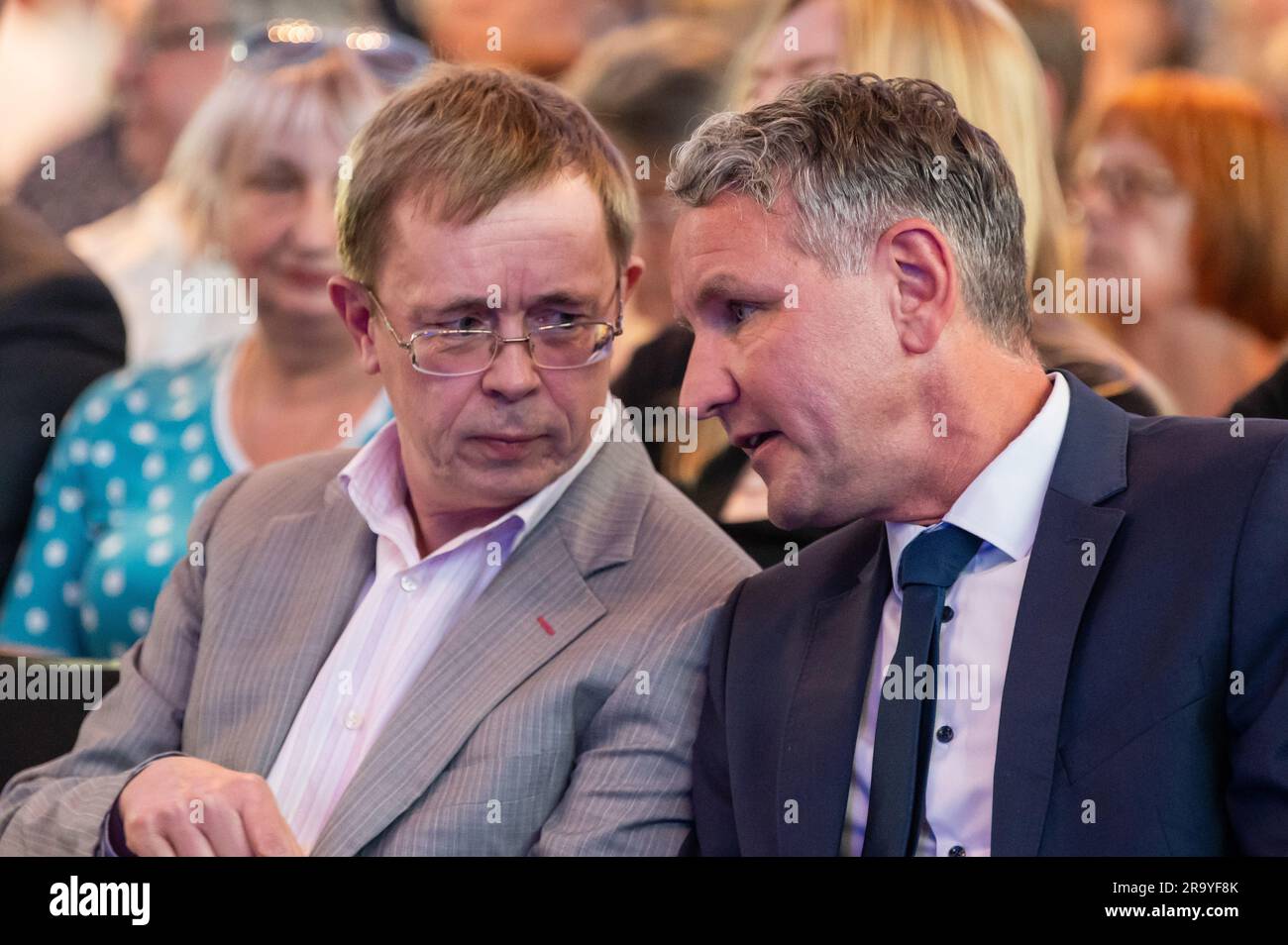 Rottweil, Deutschland. 29. Juni 2023. Hans Neuhoff (l), Leiter der AFD ...