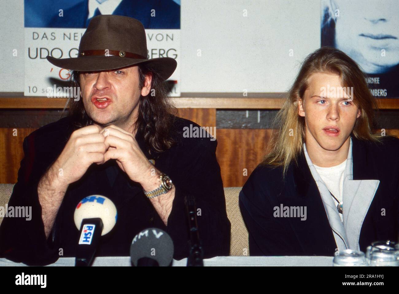 Udo Lindenberg, deutscher Rocksänger, mit Sohn Lucas, bei der ...