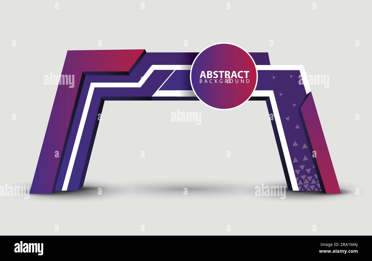 Exhibition stand design 3d Stock-Vektorgrafiken kaufen - Alamy