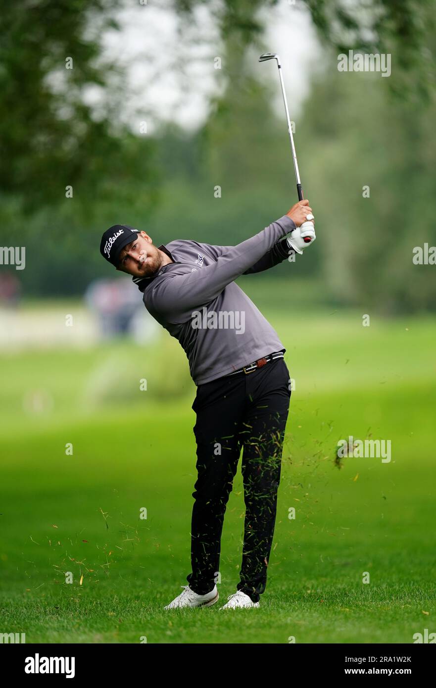 Tobias Eden von Schweden auf dem vierten Loch am zweiten Tag der ...