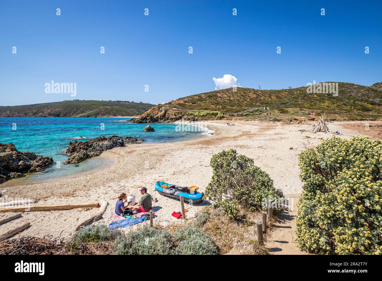 Frankreich, Var, Halbinsel Saint-Tropez, Croix-Valmer, Strand des ...