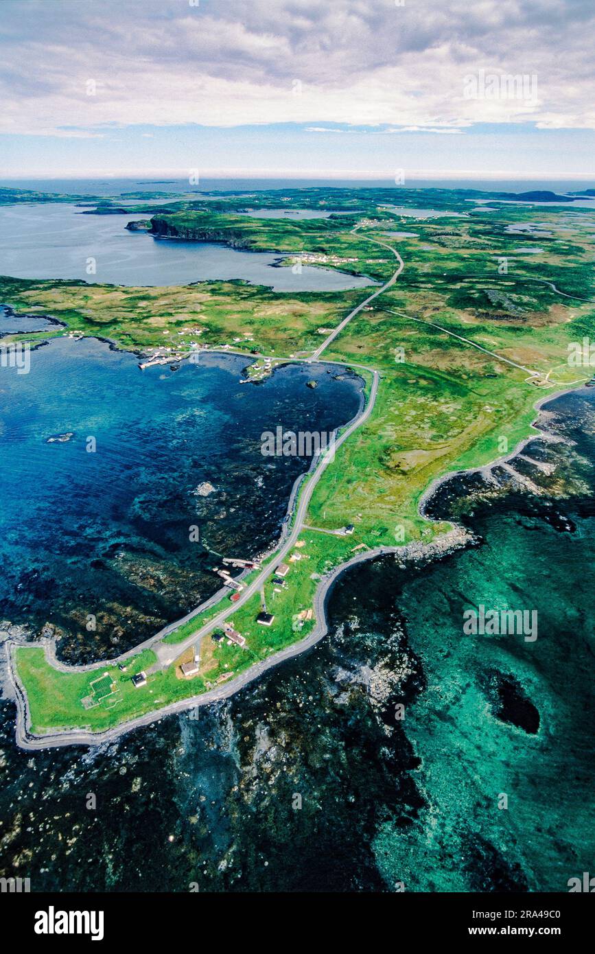 Aerial of lanse aux meadows -Fotos und -Bildmaterial in hoher Auflösung ...