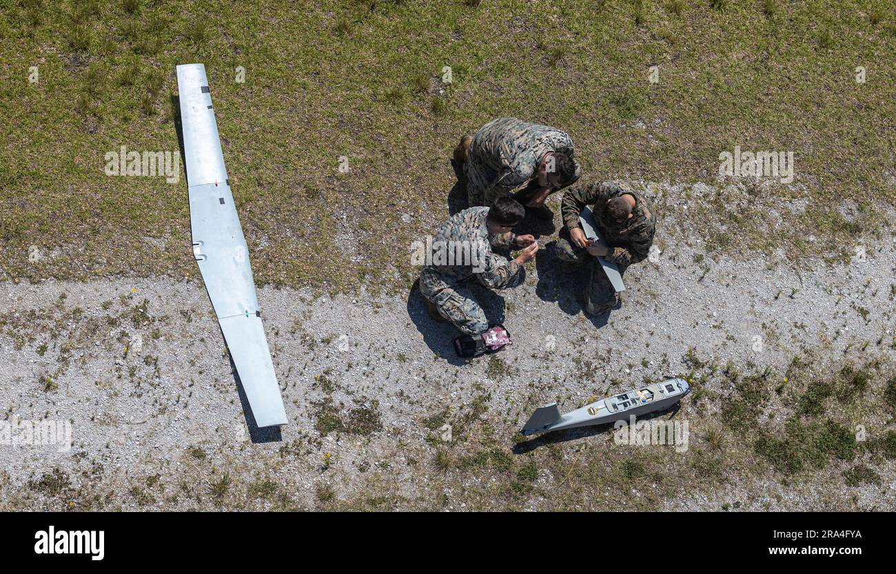 USA Marines mit 2D. Bataillon, 6. Marineregiment, 2D. Marine Division ...