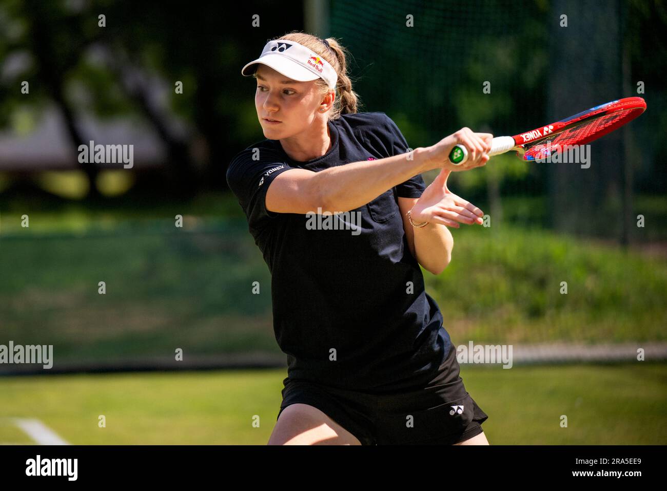 Tennis prodigy Elena Rybakina, ranked third in the world, is preparing ...