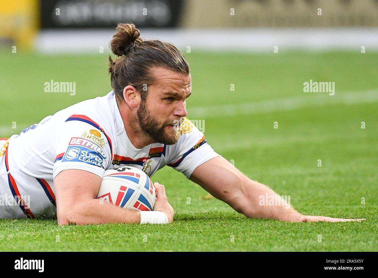 Wakefield, England - 23. Juni 2023 - Wakefield Trinity's Liam Kay ...
