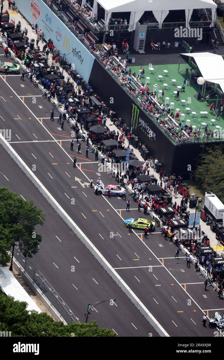 Chicago, Illinois, USA. 1. Juli 2023. Das NASCAR Chicago Street Race ...